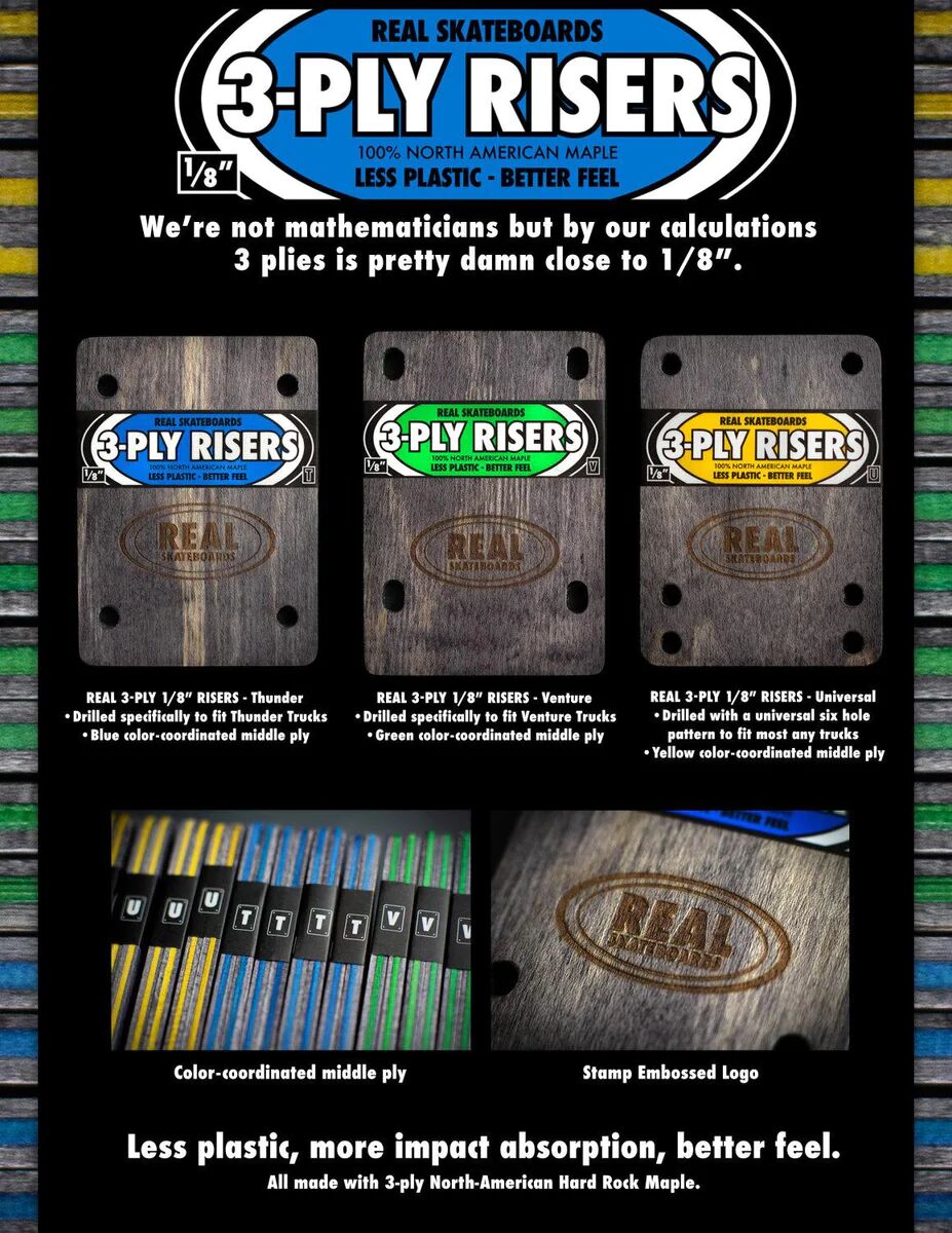 Real 3 Ply Thunder Riser Pad-REAL-Kaykay Yükseltici / Skateboard Riser Pad-